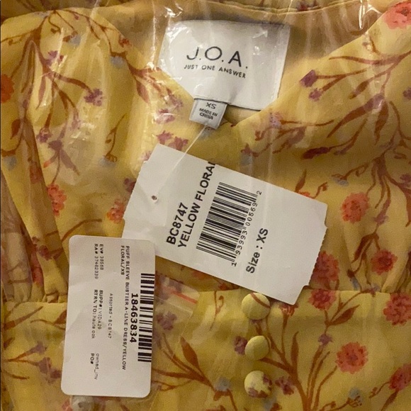 J.O.A. | Dresses | New Joa Puff Sleeve Bustier Aline Dress | Poshmark